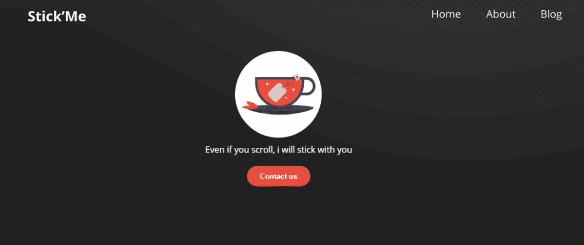 Build a sticky navigation bar with React Build a sticky navigation bar with React